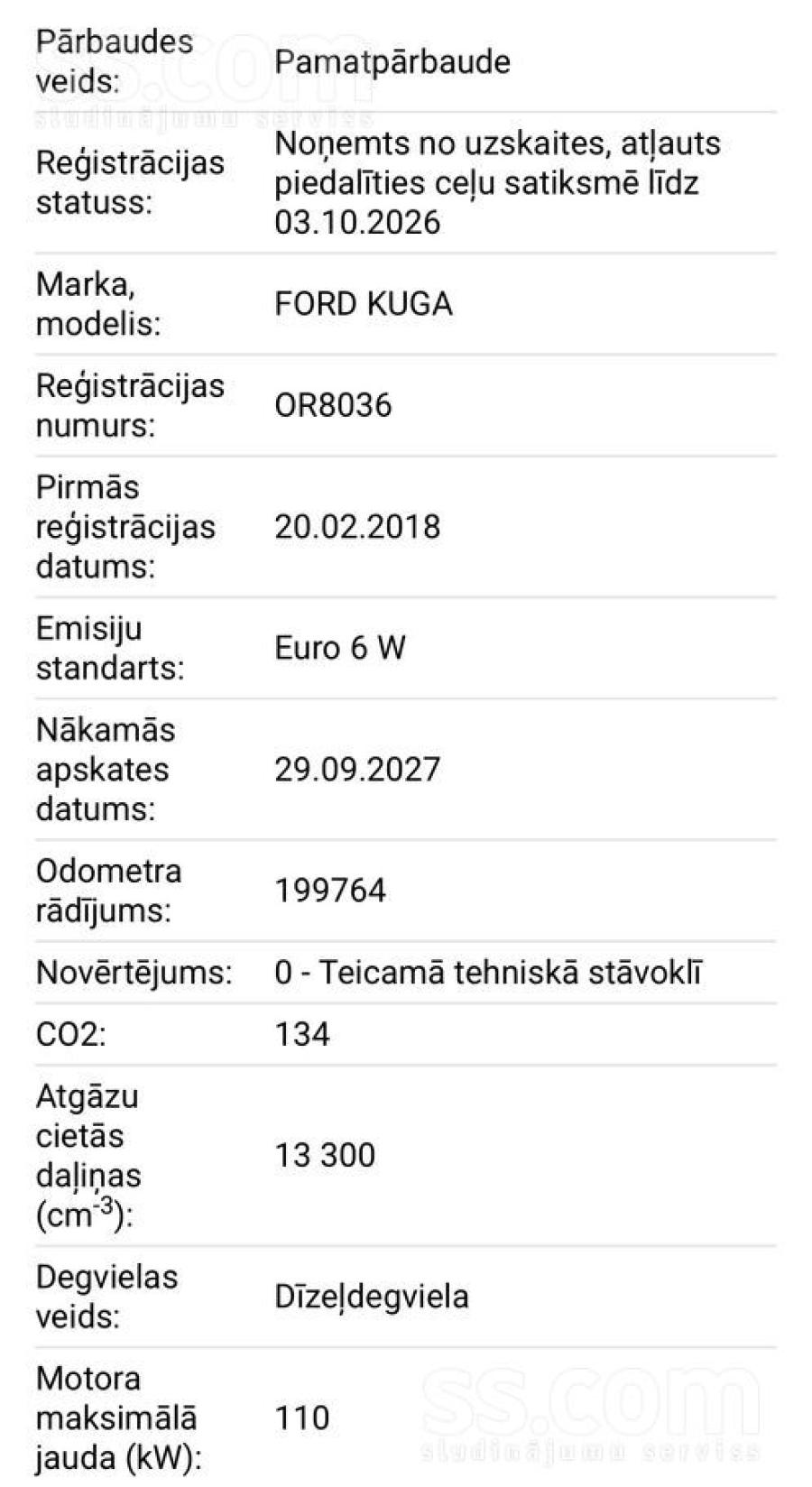 Pelēks Ford Kuga 2018 Rīga, ar dzinēja tilpumu 2.00 L un nobraukumu 200 tūkst. km par 9950 €, foto 30 vietnē AUTOMOTO.COM.LV