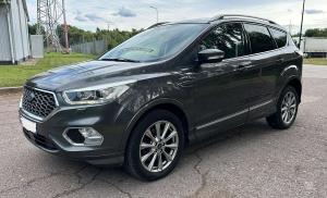 Grey Ford Kuga 2018 in Taurage, with an engine capacity of 2.00 L and mileage of 270 thousand km for 7900 €, photo  on AUTOMOTO.COM.LV
