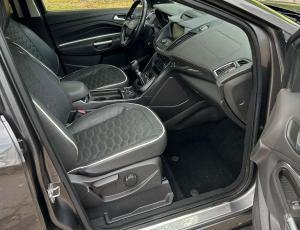 Grey Ford Kuga 2018 in Taurage, with an engine capacity of 2.00 L and mileage of 270 thousand km for 7900 €, photo 10 on AUTOMOTO.COM.LV