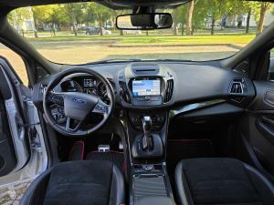 Grey Ford Kuga 2018 in Jonava, with an engine capacity of 2.00 L and mileage of 273 thousand km for 11600 €, photo 12 on AUTOMOTO.COM.LV