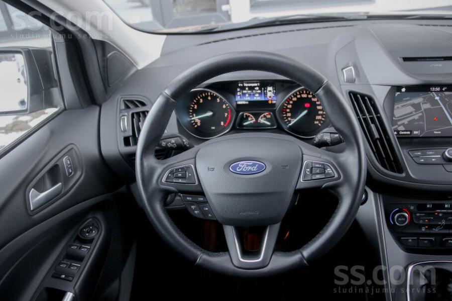 Grey Ford Kuga 2019 in Tukums, with an engine capacity of 1.50 L and mileage of 96 thousand km for 12495 €, photo 14 on AUTOMOTO.COM.LV