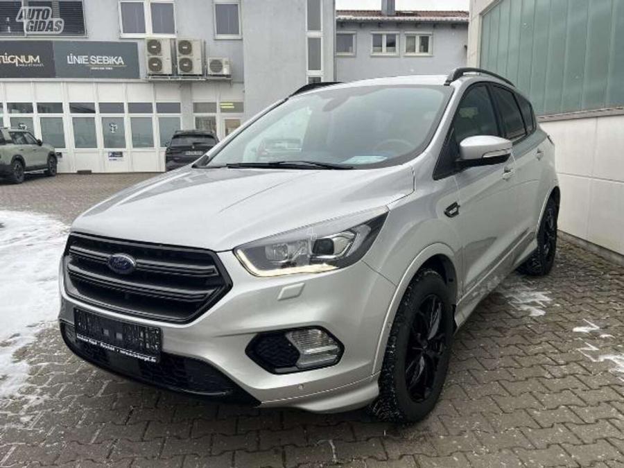 Grey Ford Kuga 2019 in Kaunas, with an engine capacity of 2.00 L and mileage of 77 thousand km for 22390 €, photo 1 on AUTOMOTO.COM.LV