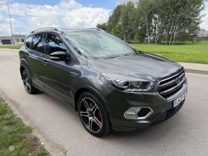 Grey Ford Kuga 2019 in Taurage, with an engine capacity of 2.00 L and mileage of 280 thousand km for 10200 €, photo 13 on AUTOMOTO.COM.LV