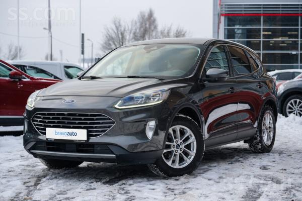 Grey Ford Kuga 2020 in Riga, with an engine capacity of 2.00 L and mileage of 93 thousand km for 16490 €, photo 1 on AUTOMOTO.COM.LV