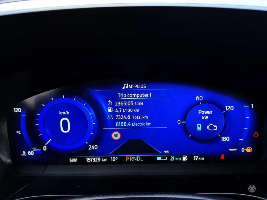 Grey Ford Kuga 2021 in Kaunas, with an engine capacity of 2.49 L and mileage of 157 thousand km for 16900 €, photo 14 on AUTOMOTO.COM.LV