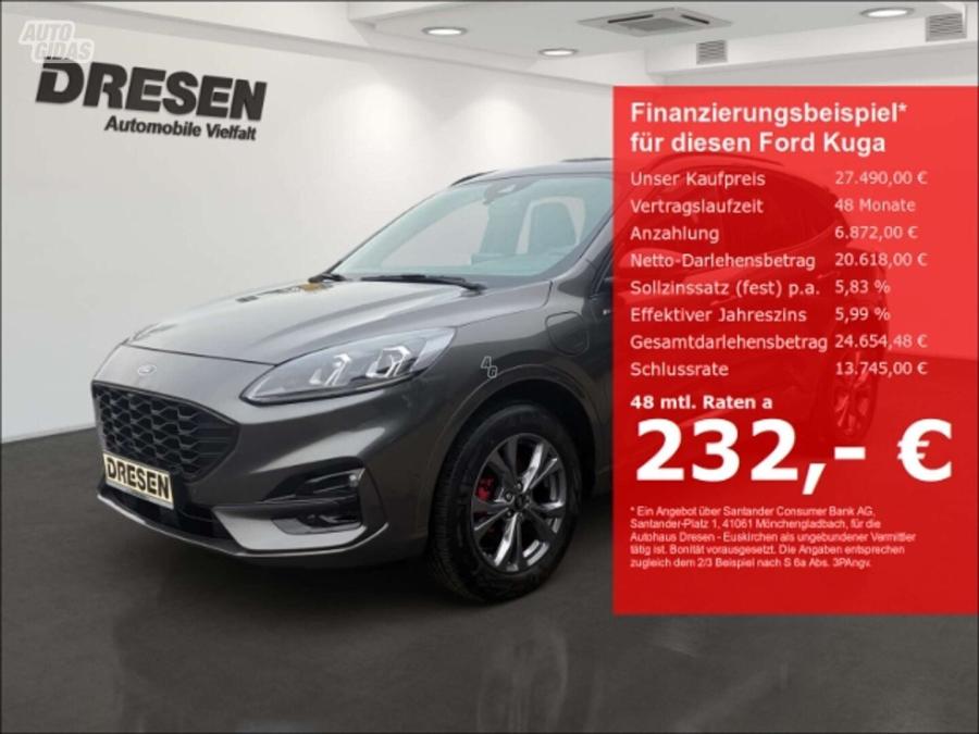 Pelēks Ford Kuga 2022 Kauņa, ar dzinēja tilpumu 2.50 L un nobraukumu 29 tūkst. km par 30115 €, foto 1 vietnē AUTOMOTO.COM.LV