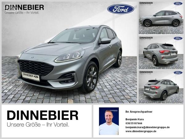 Grey Ford Kuga 2023 in Kaunas, with an engine capacity of 2.50 L and mileage of 59 thousand km for 33209 €, photo 1 on AUTOMOTO.COM.LV