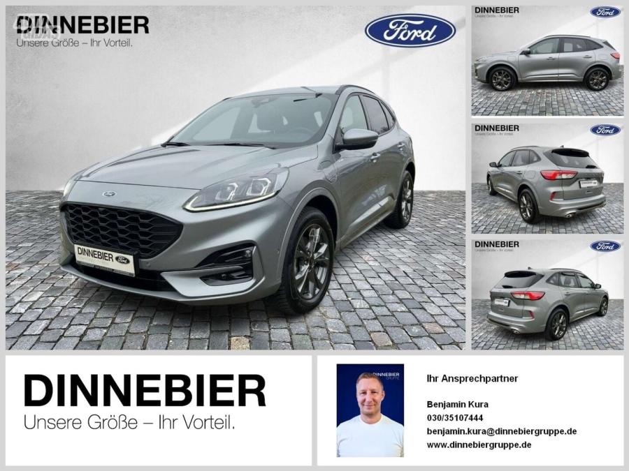 Grey Ford Kuga 2023 in Kaunas, with an engine capacity of 2.50 L and mileage of 59 thousand km for 33209 €, photo 1 on AUTOMOTO.COM.LV