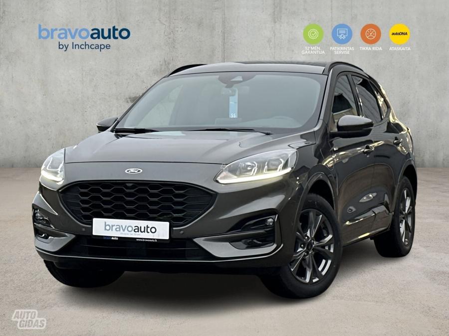 Grey Ford Kuga 2023 in Kaunas, with an engine capacity of 2.50 L and mileage of 40 thousand km for 28999 €, photo 1 on AUTOMOTO.COM.LV