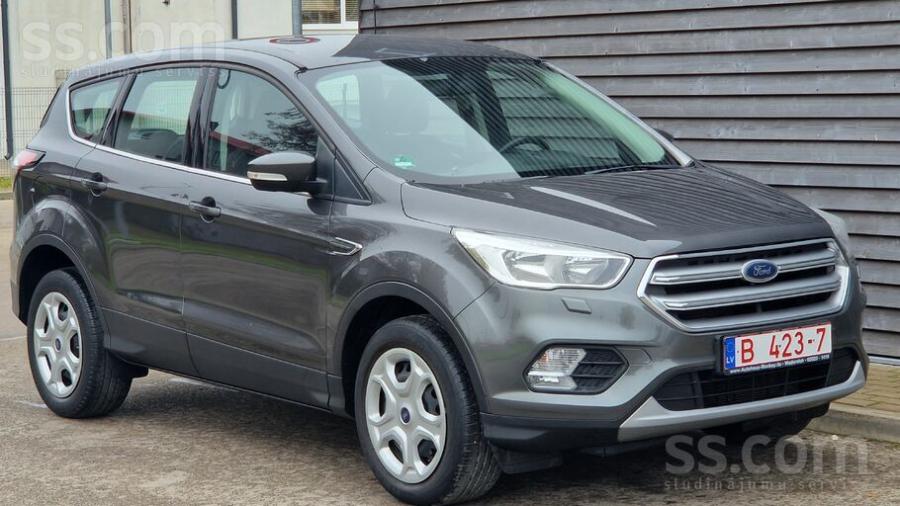 Grey Ford Kuga 2017 in Jelgava, with an engine capacity of 1.50 L and mileage of 98 thousand km for 10950 €, photo 1 on AUTOMOTO.COM.LV