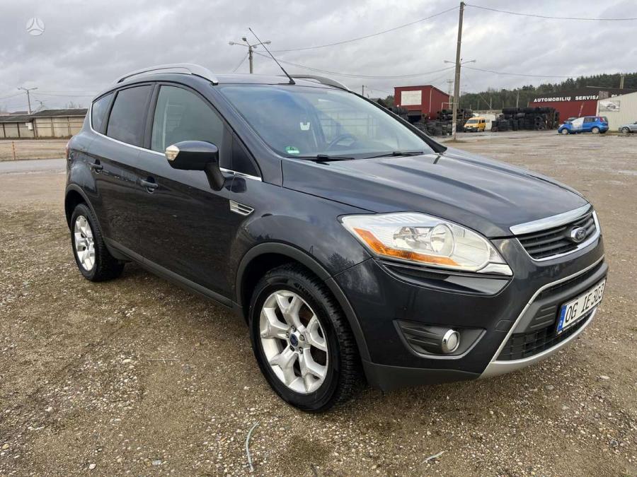 Grey Ford Kuga 2009 in Vilnius, with an engine capacity of 2.00 L and mileage of 236 thousand km for 4950 €, photo 5 on AUTOMOTO.COM.LV