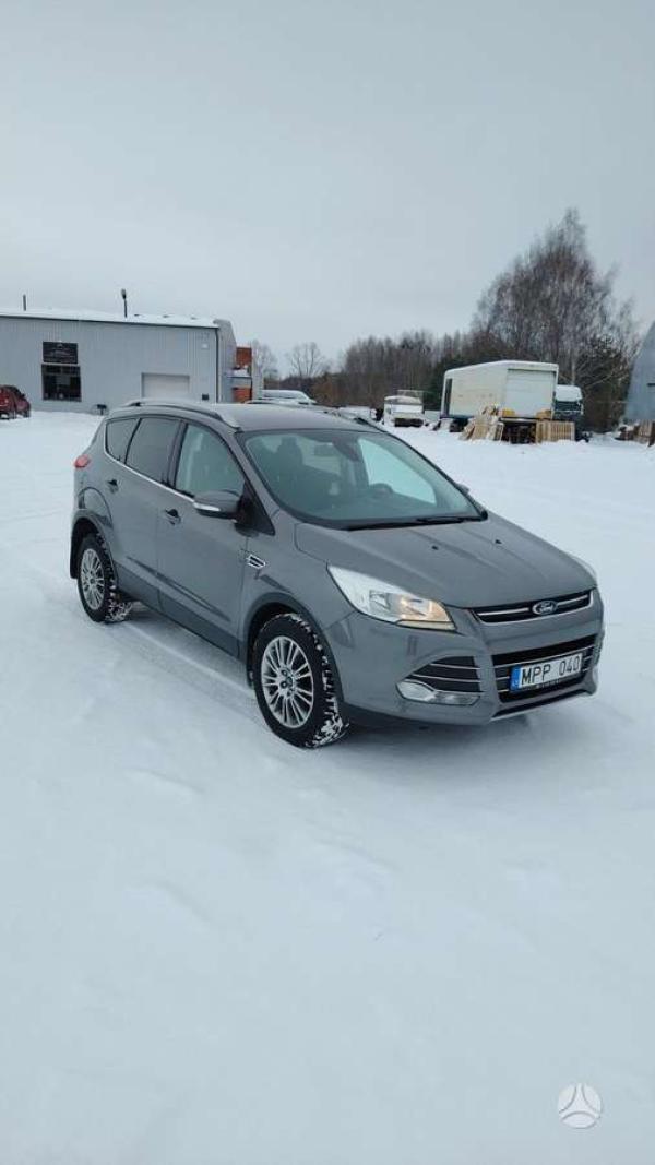 Pelēks Ford Kuga 2014 Prienai, ar dzinēja tilpumu 2.00 L un nobraukumu 320 tūkst. km par 6500 €, foto 1 vietnē AUTOMOTO.COM.LV