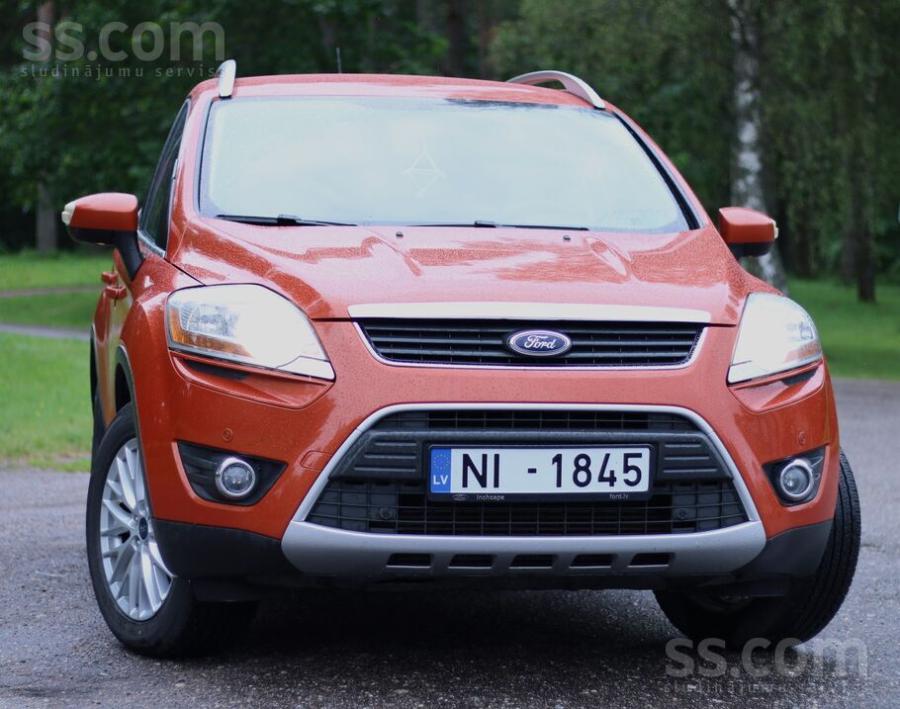 Orange Ford Kuga 2011 in Limbazi, with an engine capacity of 2.00 L and mileage of 221 thousand km for 6500 €, photo 1 on AUTOMOTO.COM.LV