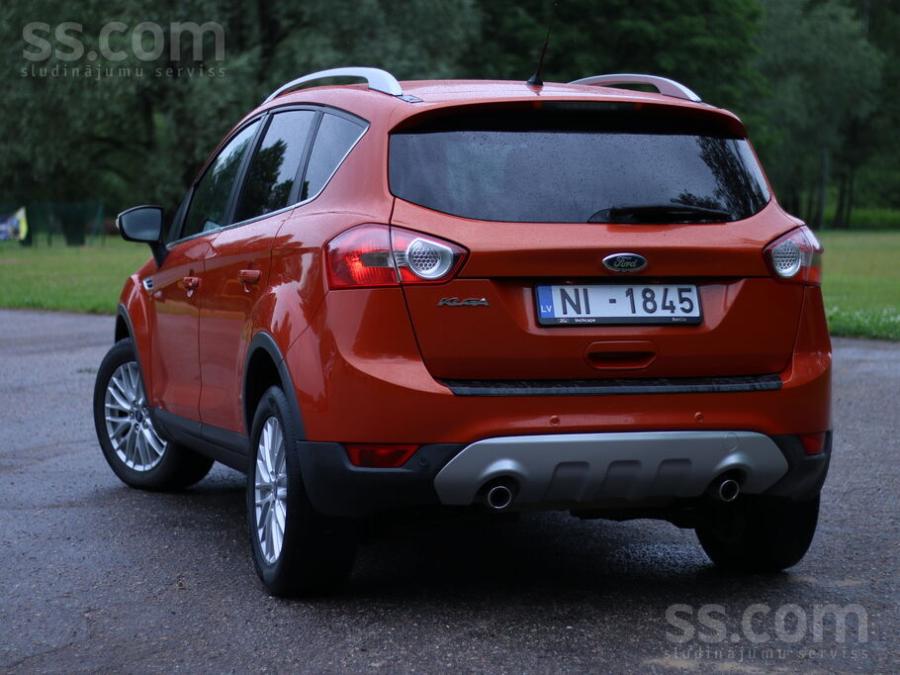 Orange Ford Kuga 2011 in Limbazi, with an engine capacity of 2.00 L and mileage of 221 thousand km for 6500 €, photo 8 on AUTOMOTO.COM.LV