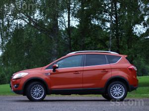 Orange Ford Kuga 2011 in Limbazi, with an engine capacity of 2.00 L and mileage of 221 thousand km for 6500 €, photo 21 on AUTOMOTO.COM.LV