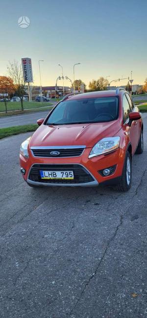 Orange Ford Kuga 2012 in Panevezys, with an engine capacity of 2.00 L and mileage of 254 thousand km for 4300 €, photo 2 on AUTOMOTO.COM.LV