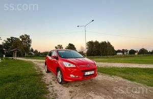 Red Ford Kuga 2015 in Jelgava, with an engine capacity of 2.00 L and mileage of 253 thousand km for 8400 €, photo  on AUTOMOTO.COM.LV