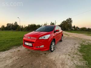 Red Ford Kuga 2015 in Jelgava, with an engine capacity of 2.00 L and mileage of 253 thousand km for 8400 €, photo 5 on AUTOMOTO.COM.LV