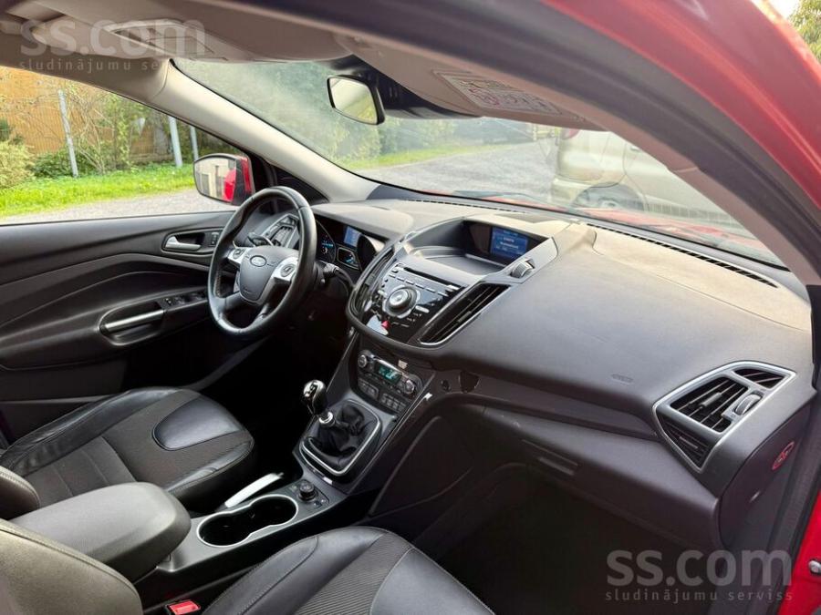 Red Ford Kuga 2015 in Jelgava, with an engine capacity of 2.00 L and mileage of 253 thousand km for 8400 €, photo 14 on AUTOMOTO.COM.LV