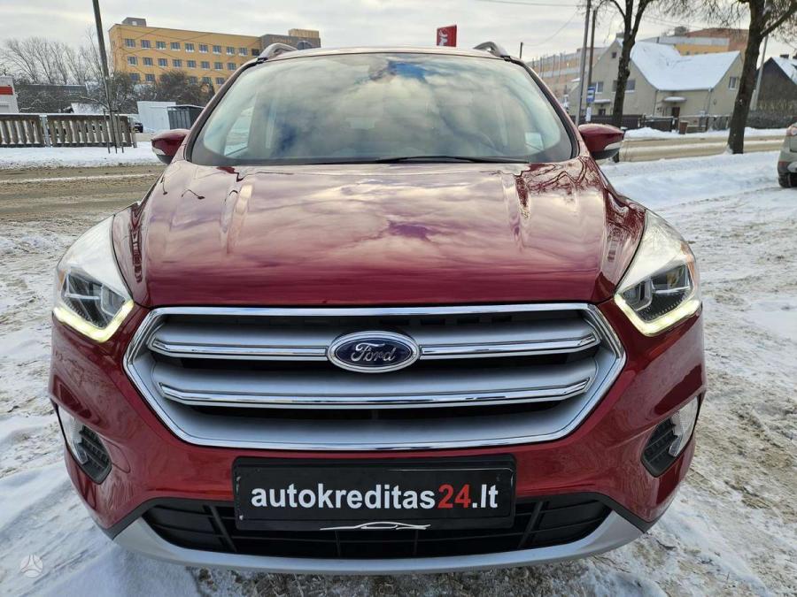 Red Ford Kuga 2017 in Siauliai, with an engine capacity of 1.50 L and mileage of 120 thousand km for 11950 €, photo 2 on AUTOMOTO.COM.LV