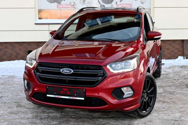 Sarkans Ford Kuga 2017 Kretinga, ar dzinēja tilpumu 2.00 L un nobraukumu 203 tūkst. km par 11999 €, foto 2 vietnē AUTOMOTO.COM.LV