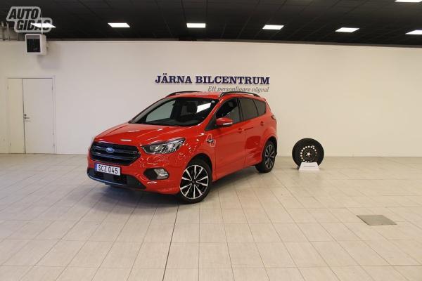 Red Ford Kuga 2018 in Kaunas, with an engine capacity of 0.00 L and mileage of 63 thousand km for 24364 €, photo 1 on AUTOMOTO.COM.LV