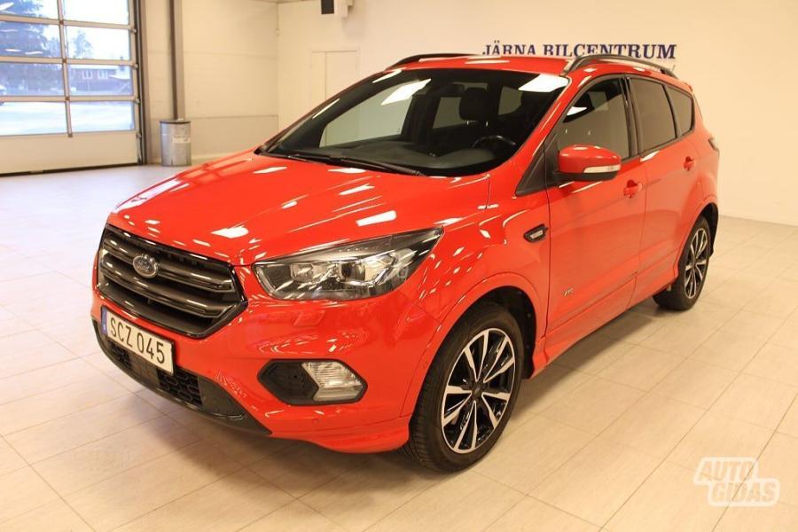 Red Ford Kuga 2018 in Kaunas, with an engine capacity of 0.00 L and mileage of 63 thousand km for 24364 €, photo 4 on AUTOMOTO.COM.LV