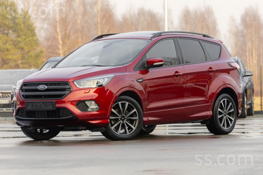 Red Ford Kuga 2018 in Jelgava, with an engine capacity of 2.00 L and mileage of 0 thousand km for 12950 €, photo 1 on AUTOMOTO.COM.LV
