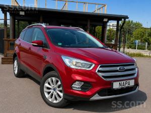 Red Ford Kuga 2018 in Riga, with an engine capacity of 1.50 L and mileage of 156 thousand km for 12700 €, photo 5 on AUTOMOTO.COM.LV