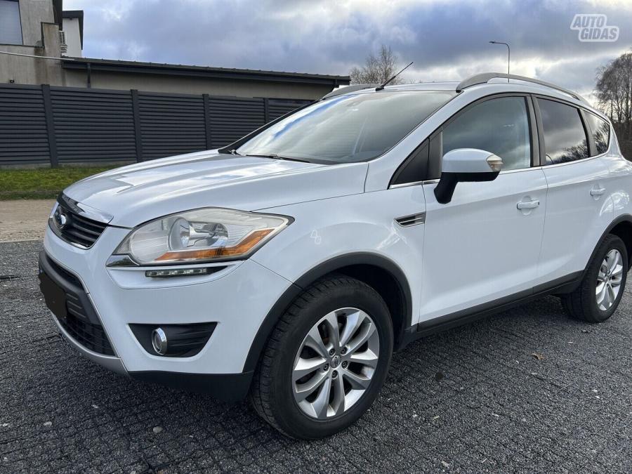 White Ford Kuga 2008 in Vilnius, with an engine capacity of 2.00 L and mileage of 295 thousand km for 4600 €, photo 1 on AUTOMOTO.COM.LV