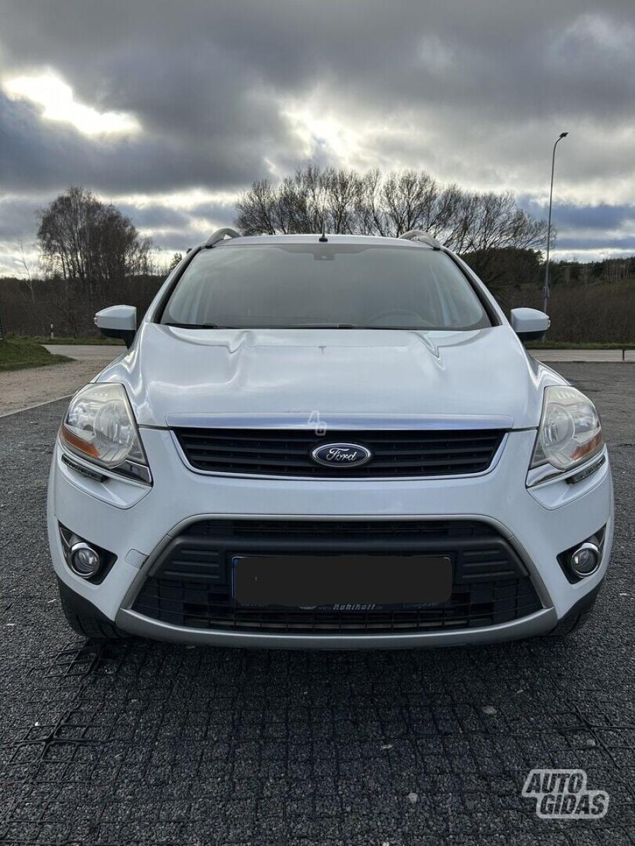 White Ford Kuga 2008 in Vilnius, with an engine capacity of 2.00 L and mileage of 295 thousand km for 4600 €, photo 2 on AUTOMOTO.COM.LV