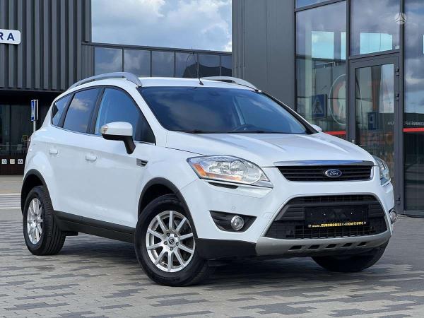 White Ford Kuga 2008 in Siauliai, with an engine capacity of 2.00 L and mileage of 277 thousand km for 4950 €, photo 10 on AUTOMOTO.COM.LV