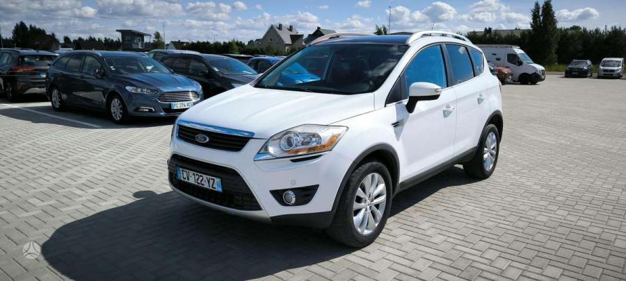 Balts Ford Kuga 2008 Tauragė, ar dzinēja tilpumu 2.00 L un nobraukumu 245 tūkst. km par 4500 €, foto 1 vietnē AUTOMOTO.COM.LV