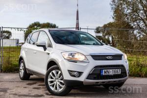 White Ford Kuga 2008 in Riga, with an engine capacity of 2.00 L and mileage of 373 thousand km for 4990 €, photo 3 on AUTOMOTO.COM.LV