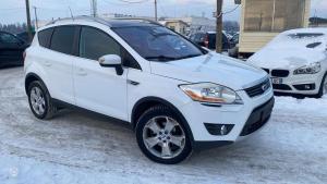 White Ford Kuga 2009 in Panevezys, with an engine capacity of 2.00 L and mileage of 278 thousand km for 3700 €, photo 4 on AUTOMOTO.COM.LV
