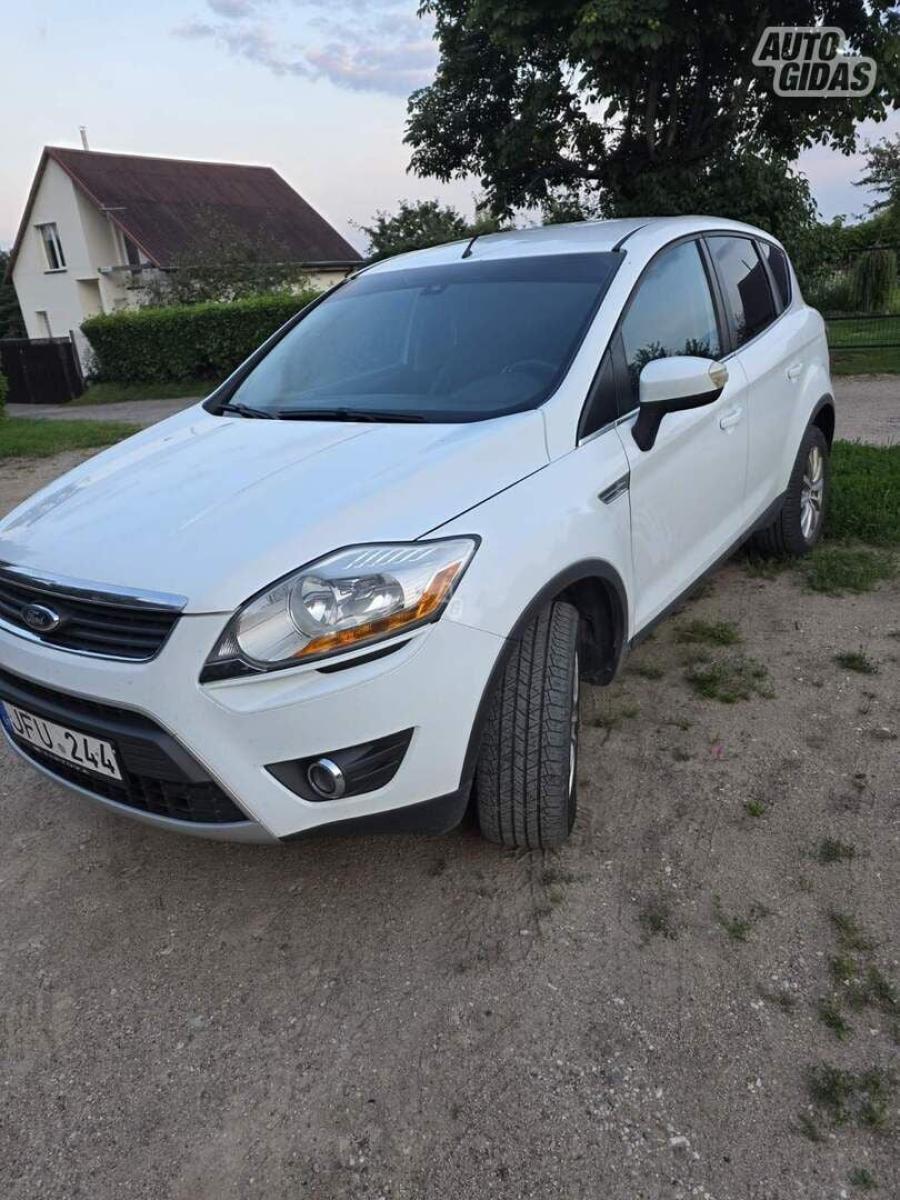 White Ford Kuga 2009 in Kaunas, with an engine capacity of 2.00 L and mileage of 410 thousand km for 3200 €, photo 1 on AUTOMOTO.COM.LV