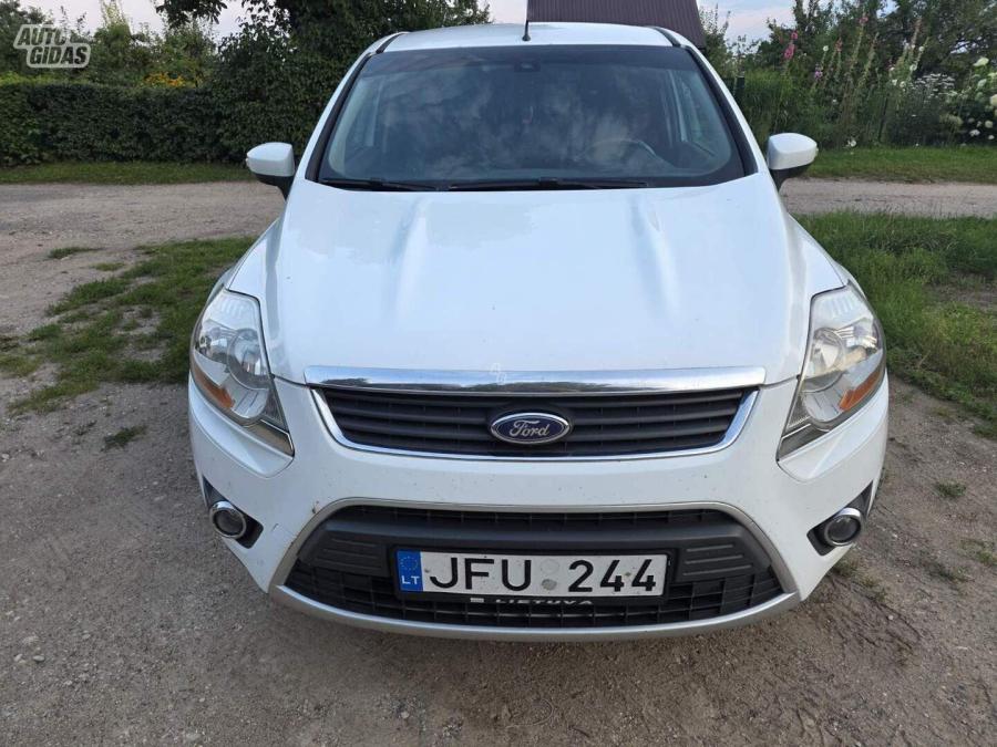 White Ford Kuga 2009 in Kaunas, with an engine capacity of 2.00 L and mileage of 410 thousand km for 3200 €, photo 3 on AUTOMOTO.COM.LV