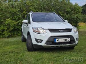 White Ford Kuga 2009 in Madona, with an engine capacity of 2.00 L and mileage of 335 thousand km for 4990 €, photo  on AUTOMOTO.COM.LV