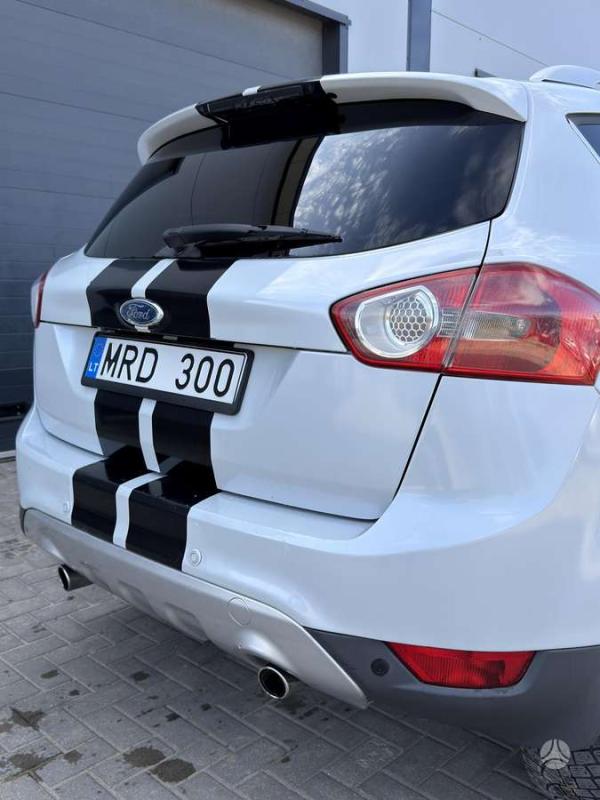 White Ford Kuga 2009 in Vilnius, with an engine capacity of 2.00 L and mileage of 202 thousand km for 2500 €, photo 10 on AUTOMOTO.COM.LV