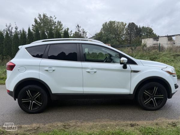 White Ford Kuga 2009 in Alytus, with an engine capacity of 2.00 L and mileage of 228 thousand km for 3680 €, photo 8 on AUTOMOTO.COM.LV