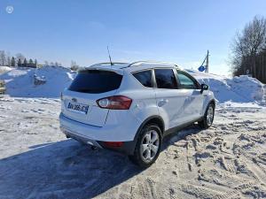 White Ford Kuga 2010 in Plunge, with an engine capacity of 2.00 L and mileage of 190 thousand km for 4950 €, photo 5 on AUTOMOTO.COM.LV