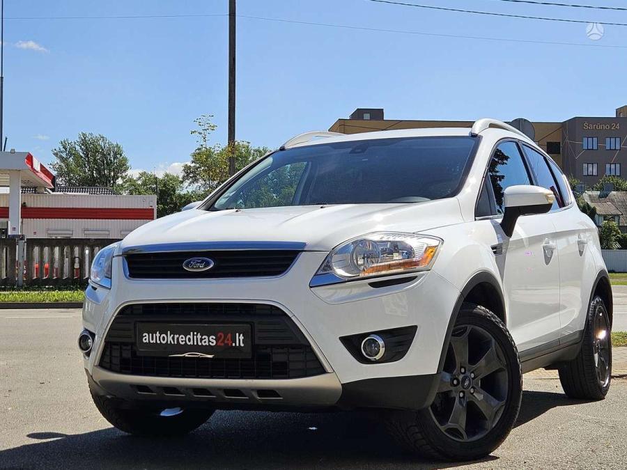 White Ford Kuga 2010 in Siauliai, with an engine capacity of 2.00 L and mileage of 254 thousand km for 5950 €, photo 1 on AUTOMOTO.COM.LV