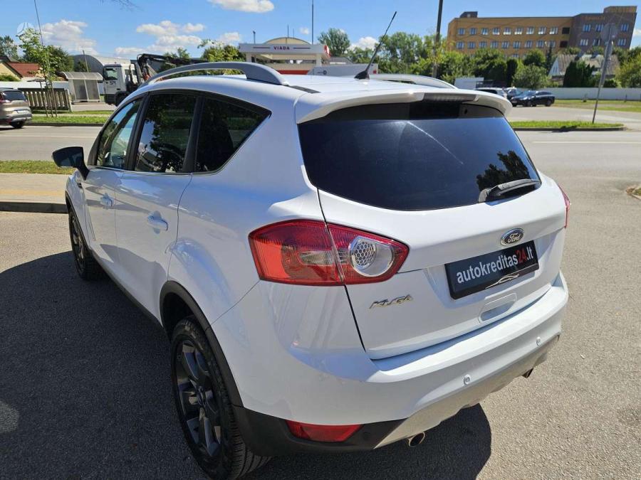 White Ford Kuga 2010 in Siauliai, with an engine capacity of 2.00 L and mileage of 254 thousand km for 5950 €, photo 8 on AUTOMOTO.COM.LV