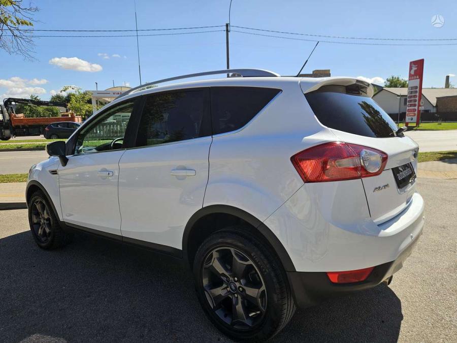 White Ford Kuga 2010 in Siauliai, with an engine capacity of 2.00 L and mileage of 254 thousand km for 5950 €, photo 9 on AUTOMOTO.COM.LV