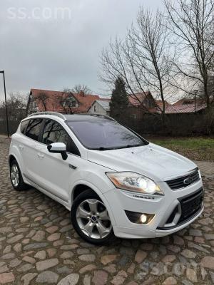 White Ford Kuga 2011 in Jelgava, with an engine capacity of 2.00 L and mileage of 212 thousand km for 6500 €, photo  on AUTOMOTO.COM.LV