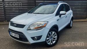 White Ford Kuga 2011 in Riga, with an engine capacity of 2.00 L and mileage of 262 thousand km for 6400 €, photo 3 on AUTOMOTO.COM.LV