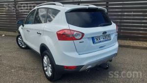 White Ford Kuga 2011 in Riga, with an engine capacity of 2.00 L and mileage of 262 thousand km for 6400 €, photo 7 on AUTOMOTO.COM.LV