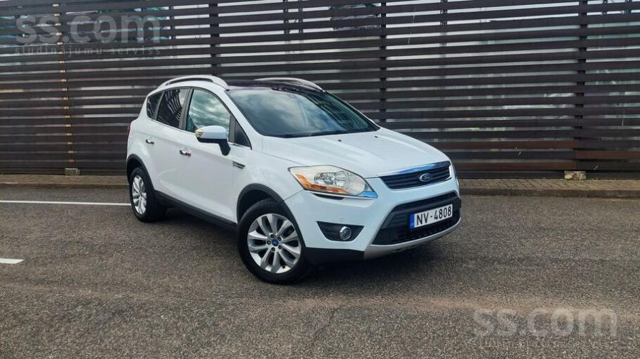 White Ford Kuga 2011 in Riga, with an engine capacity of 2.00 L and mileage of 262 thousand km for 6400 €, photo 18 on AUTOMOTO.COM.LV