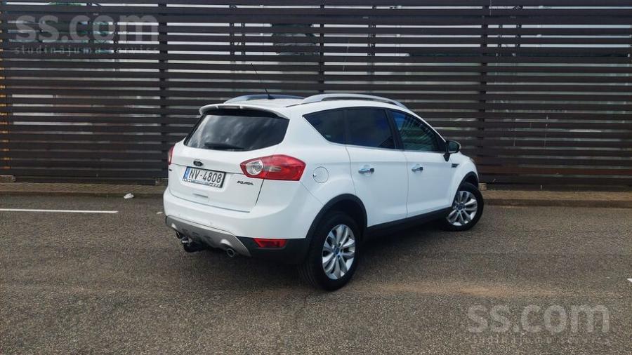 White Ford Kuga 2011 in Riga, with an engine capacity of 2.00 L and mileage of 262 thousand km for 6400 €, photo 22 on AUTOMOTO.COM.LV