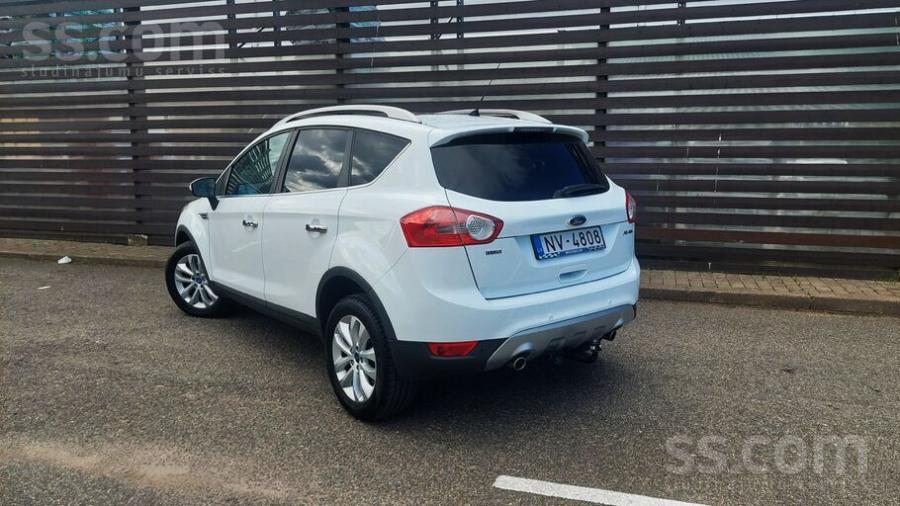 White Ford Kuga 2011 in Riga, with an engine capacity of 2.00 L and mileage of 262 thousand km for 6400 €, photo 23 on AUTOMOTO.COM.LV